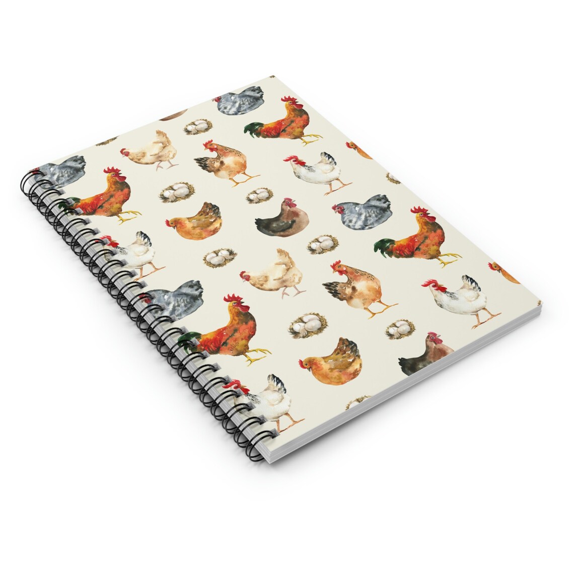 Spiral Notebook, Chicken Lined Notebook, Chicken Keeping Journal ...