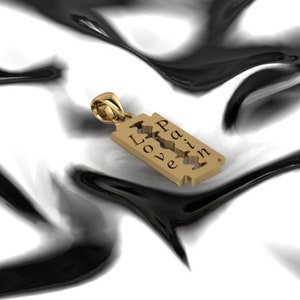 Razor Blade 3D Design File Love and Pain - Etsy