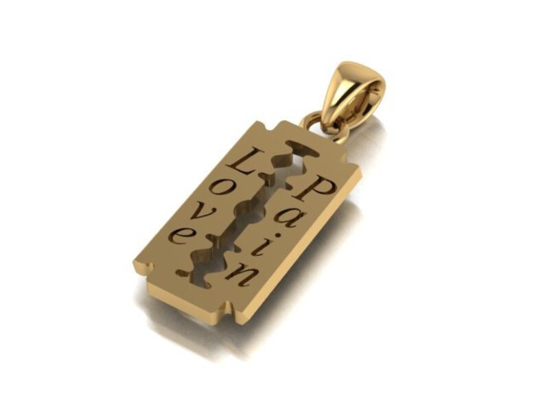 Razor Blade 3D Design File, Love and Pain - Etsy