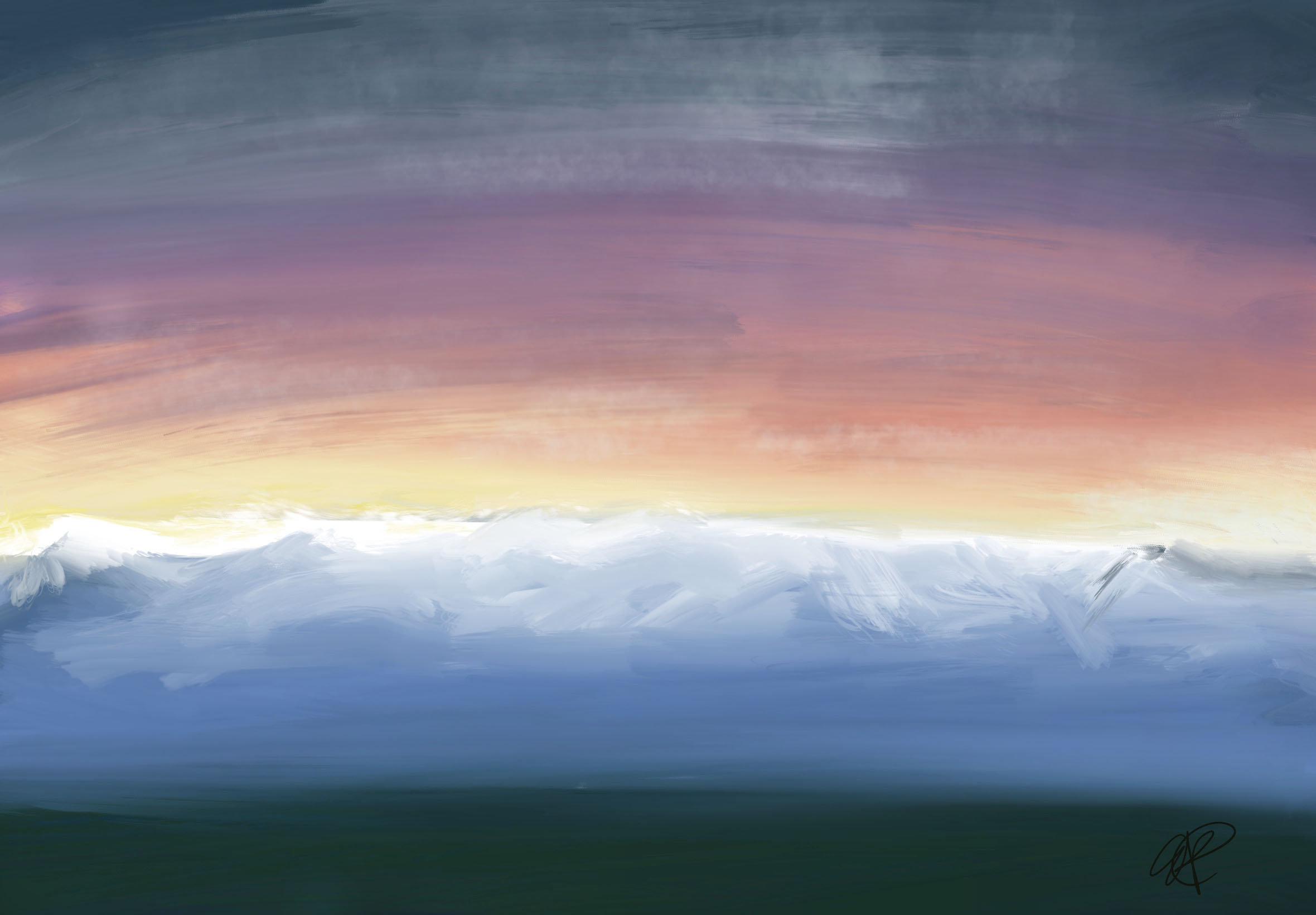 Mountain, Sunset, Art, Print - Etsy