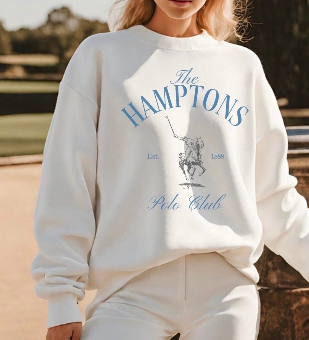 The Hamptons Sweatshirt, Polo Club Shirt, Coastal Crewnecks, Tennis ...