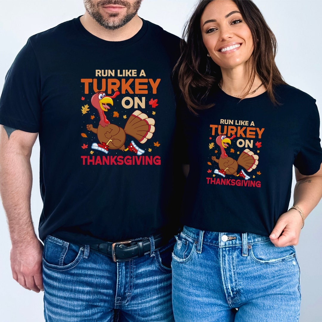 Turkey Trot 2024 Shirts, Thanksgiving Marathon Shirt, Matching Family ...