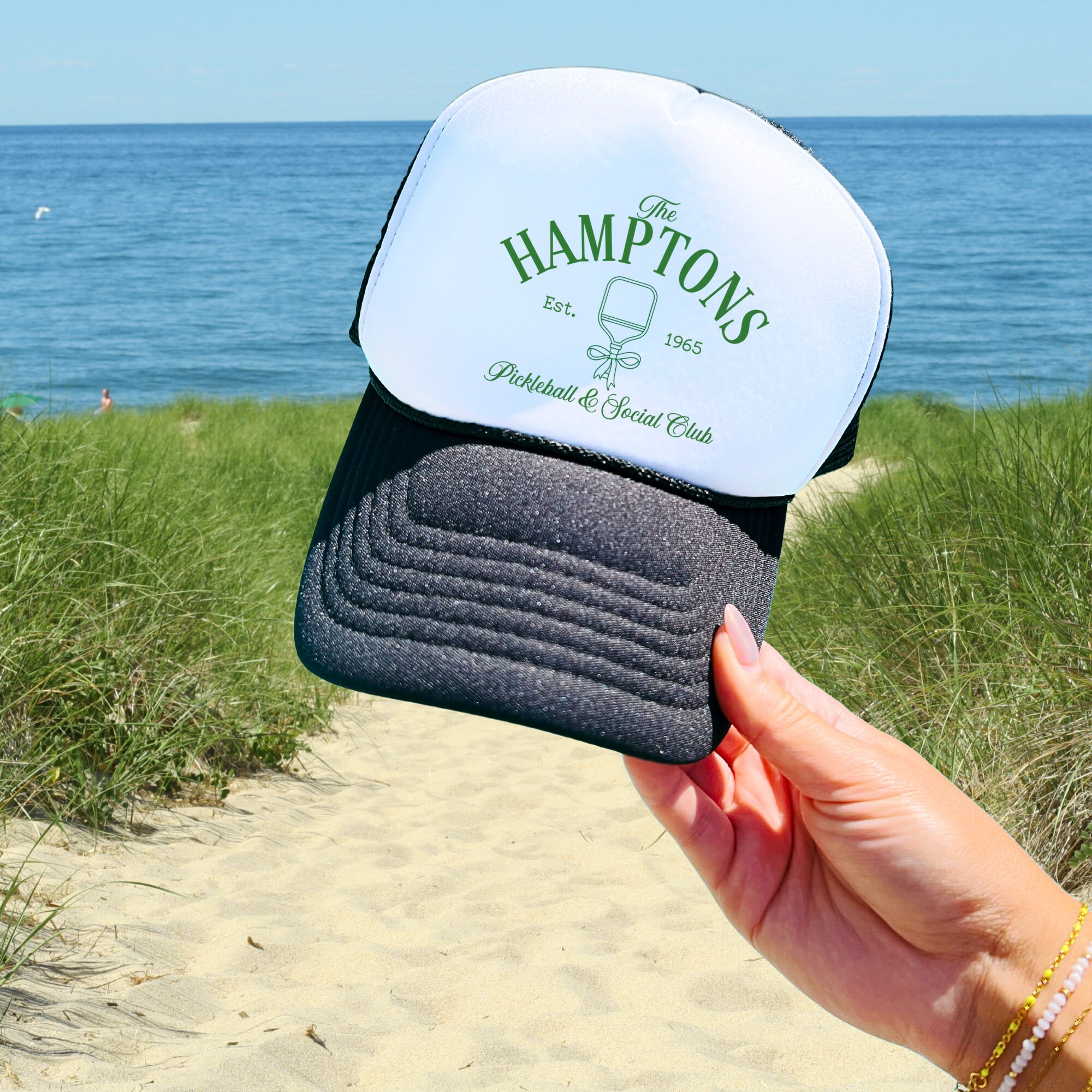 The Hamptons Pickleball Club Trucker Hat, Pickleball and Social Club ...