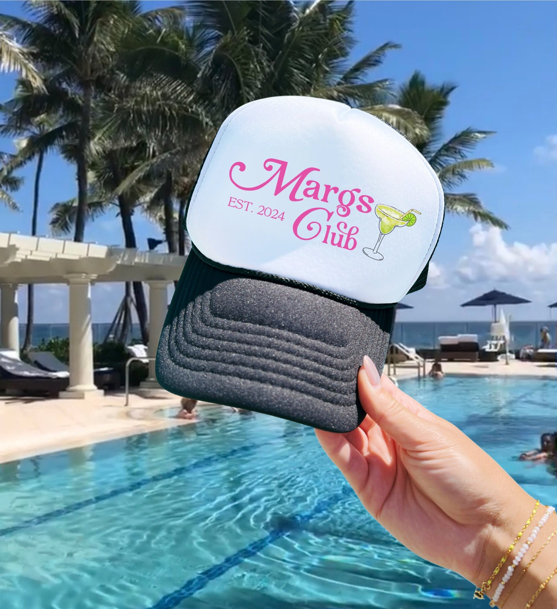 Margs Club Trucker Hat, Margarita Baseball Hat, Summer Party Hat ...