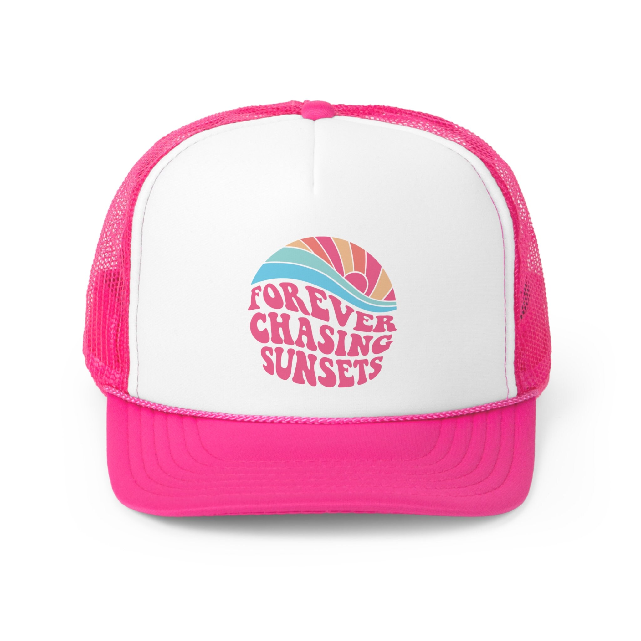 Forever Chasing Sunsets Trucker Hat, Sunset Baseball Hat, Summer Vibes ...