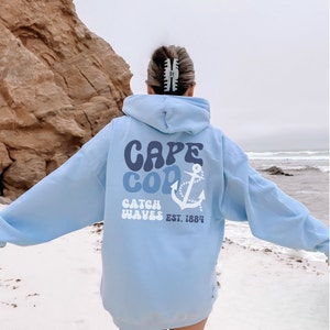 Cape Cod Sweatshirt, Trendy Summer Beach Hoodie, Nautical Hoodie, Ocean ...
