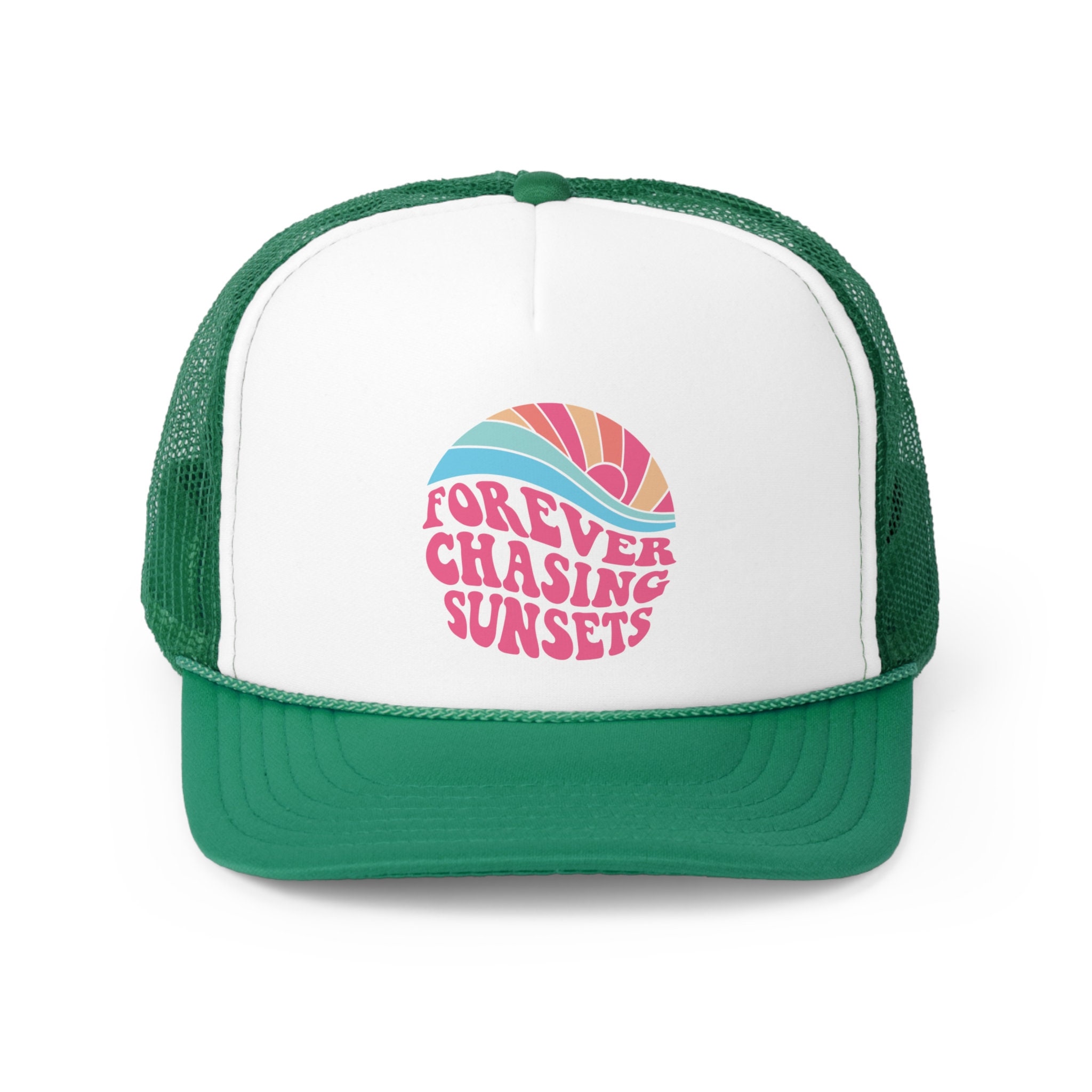 Forever Chasing Sunsets Trucker Hat, Sunset Baseball Hat, Summer Vibes ...
