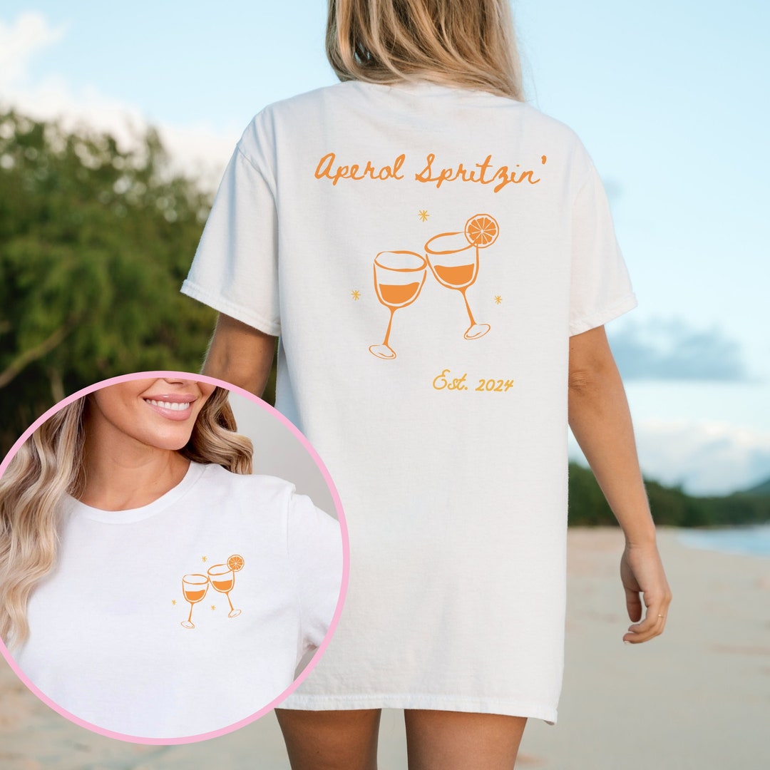 Aperol Spritz Shirt, Aperol Spritzin, Summer Cocktail Shirt, Italian ...