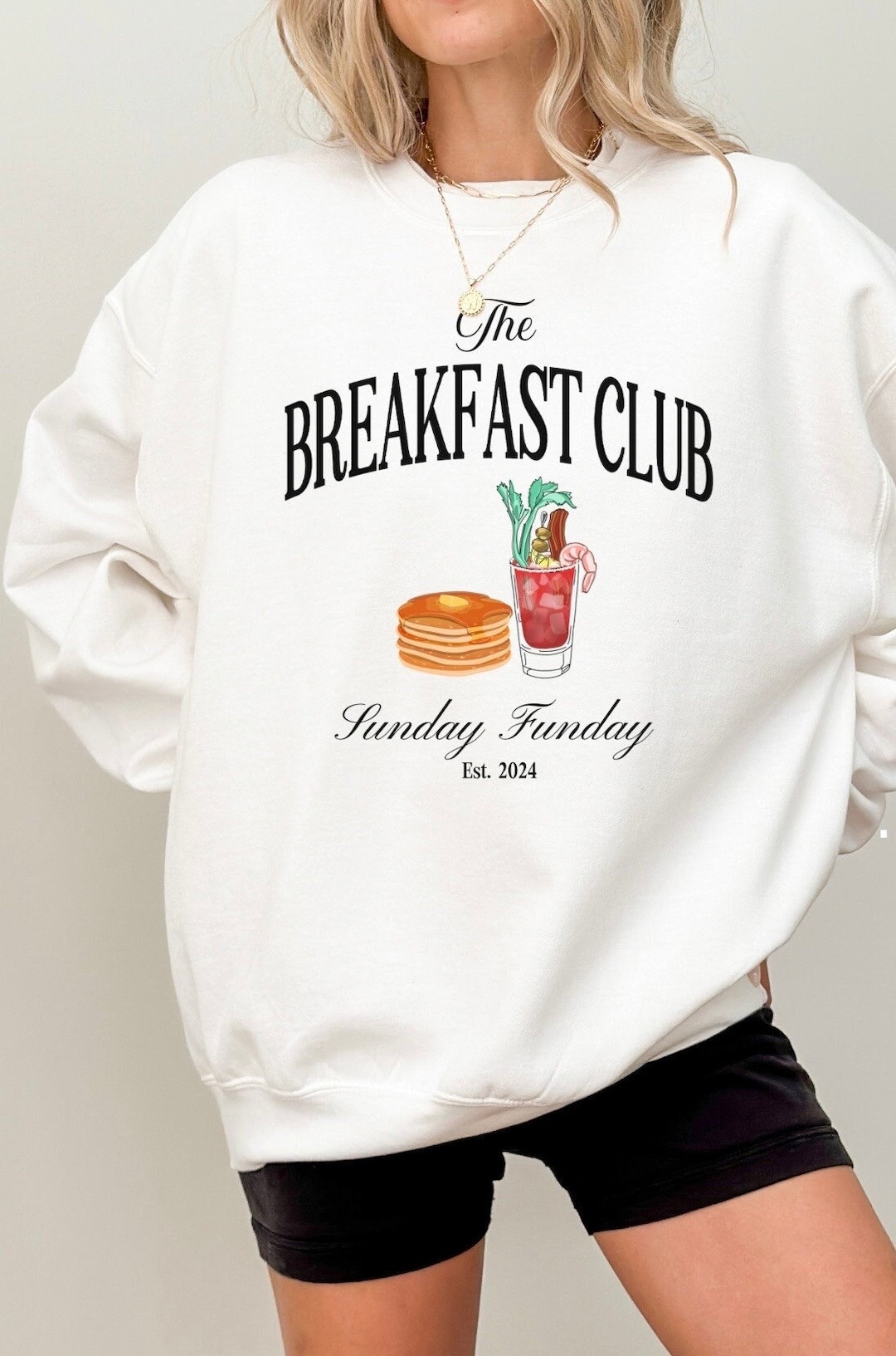 Breakfast Club Aesthetic Sweatshirt, Brunch Babes Sweatshirt, Sunday ...