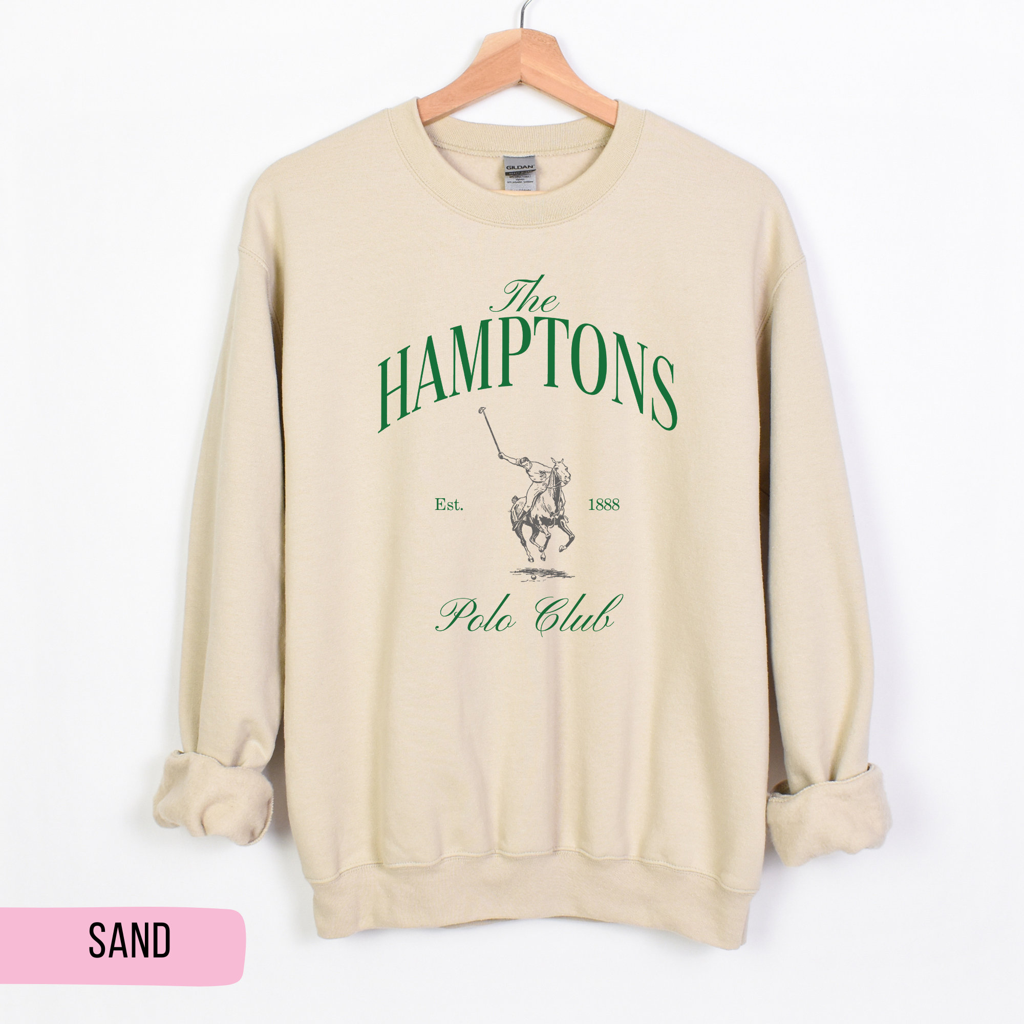The Hamptons Polo Club Sweatshirt, Country Club Tennis Sweatshirt ...