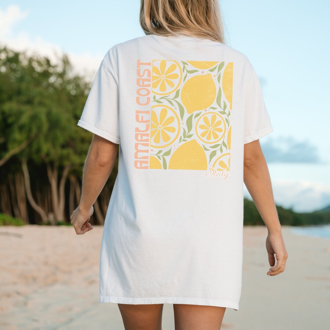 Amalfi Coast Lemons Shirt, Amalfi Italy Shirt, Lemons Shirt, Italian ...