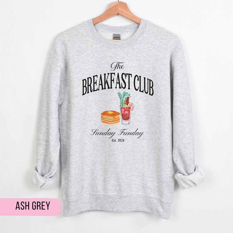 Breakfast Club Aesthetic Sweatshirt, Brunch Babes Sweatshirt, Sunday ...