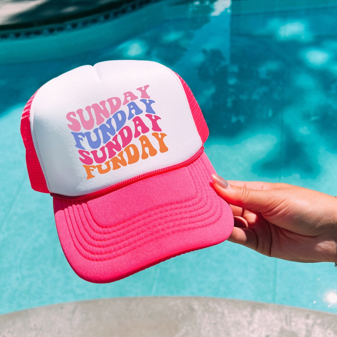 Sunday Funday Hat-brunch Trucker Hat-summer Trucker Hat Trendy-weekend ...