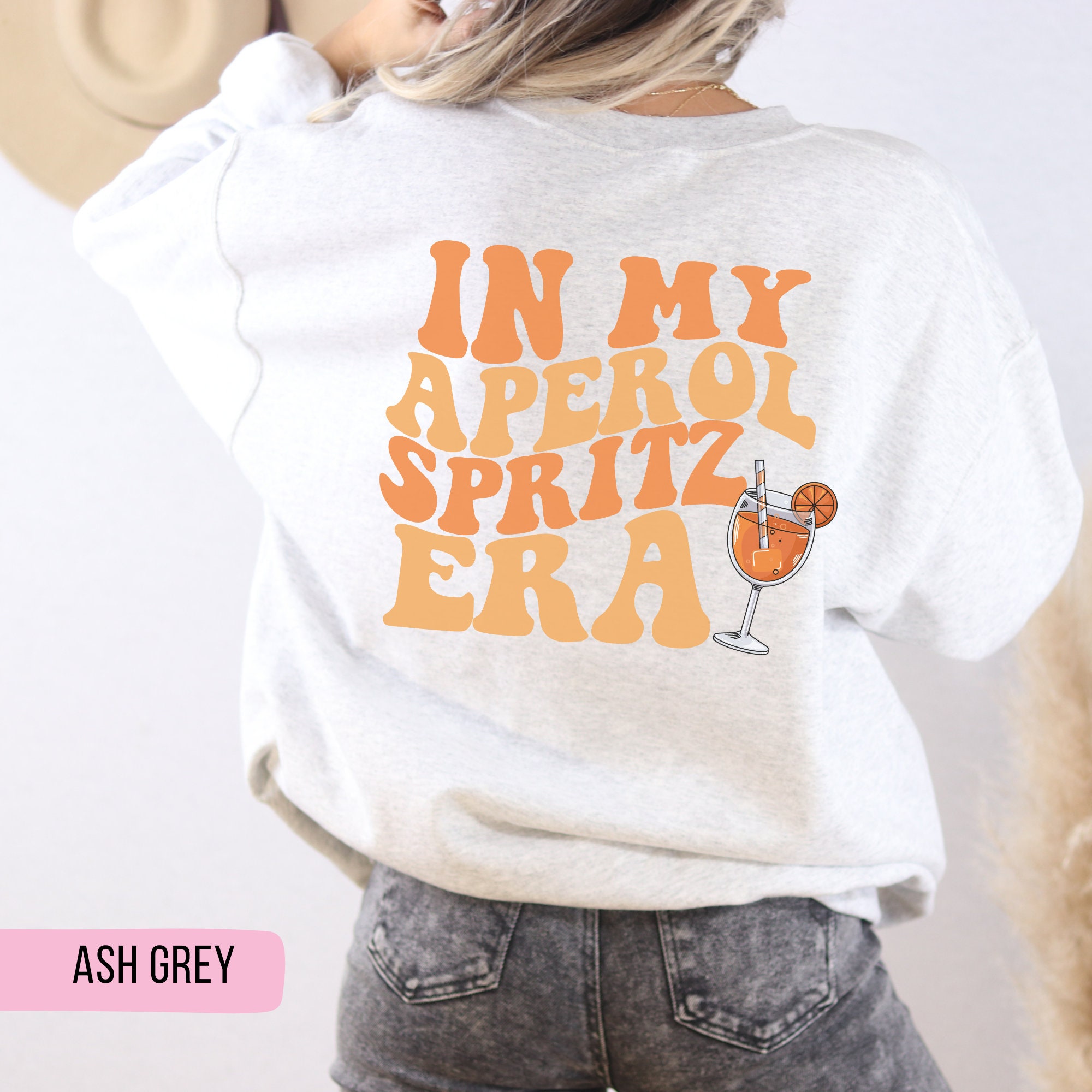 In My Aperol Spritz Era Sweatshirt, Aperol Spritz Sweatshirt, European ...