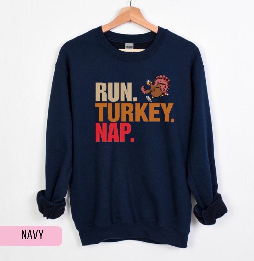 Turkey Trot 2024 Sweatshirts, Thanksgiving Marathon Shirt, Matching ...