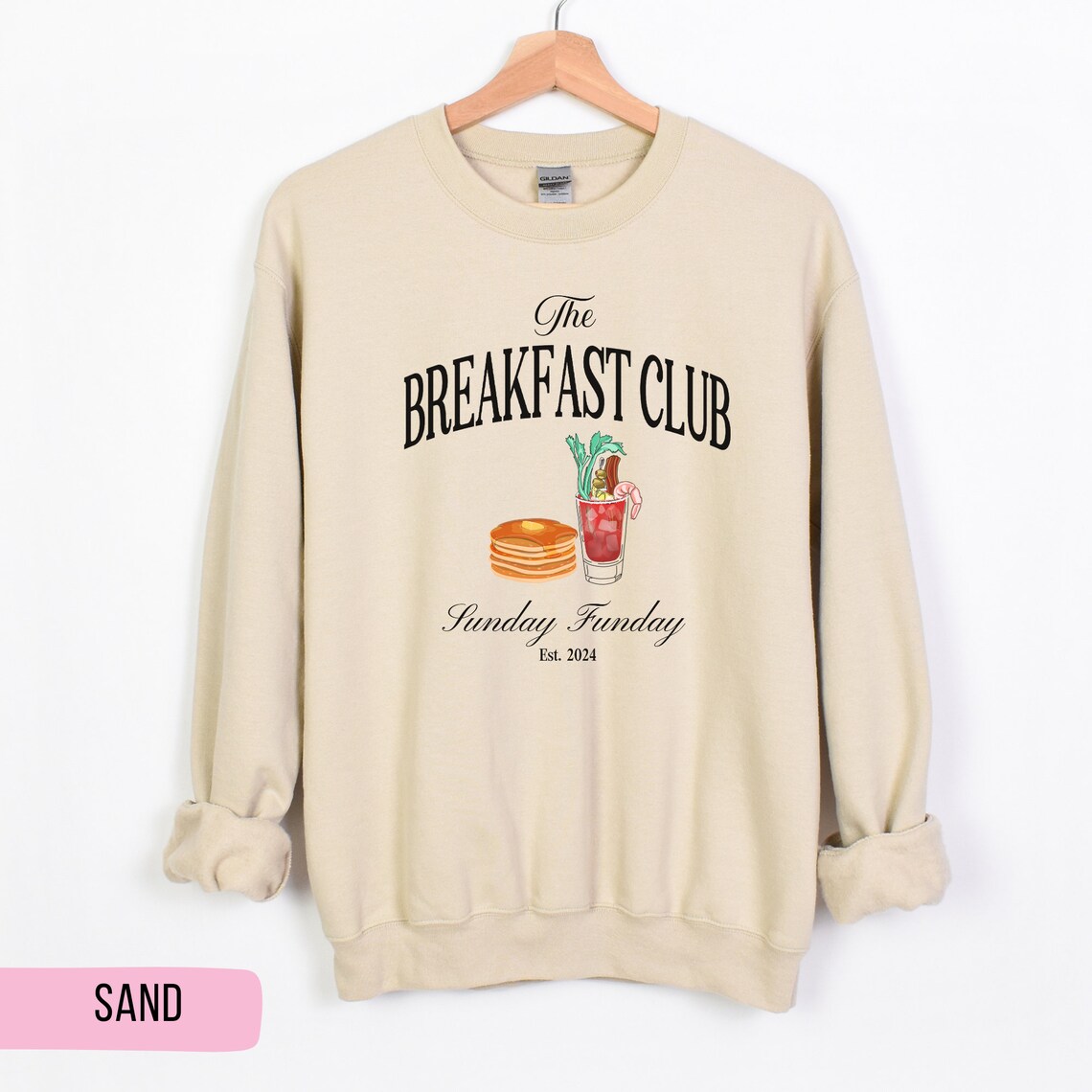 Breakfast Club Aesthetic Sweatshirt, Brunch Babes Sweatshirt, Sunday ...