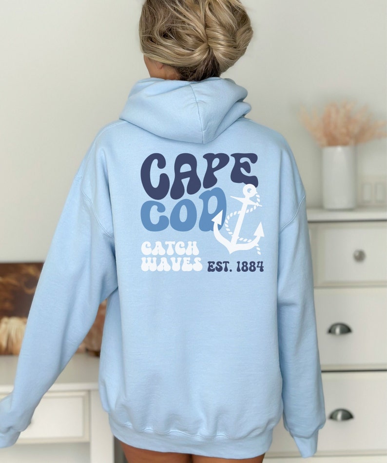 Cape Cod Sweatshirt, Trendy Summer Beach Hoodie, Nautical Hoodie, Ocean ...
