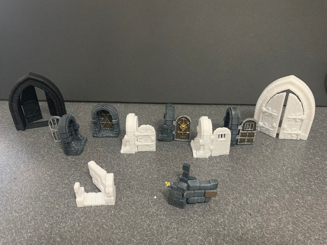 Heroquest Hinged Doors and Secret Doors Dragonsrest - Dnd - Etsy