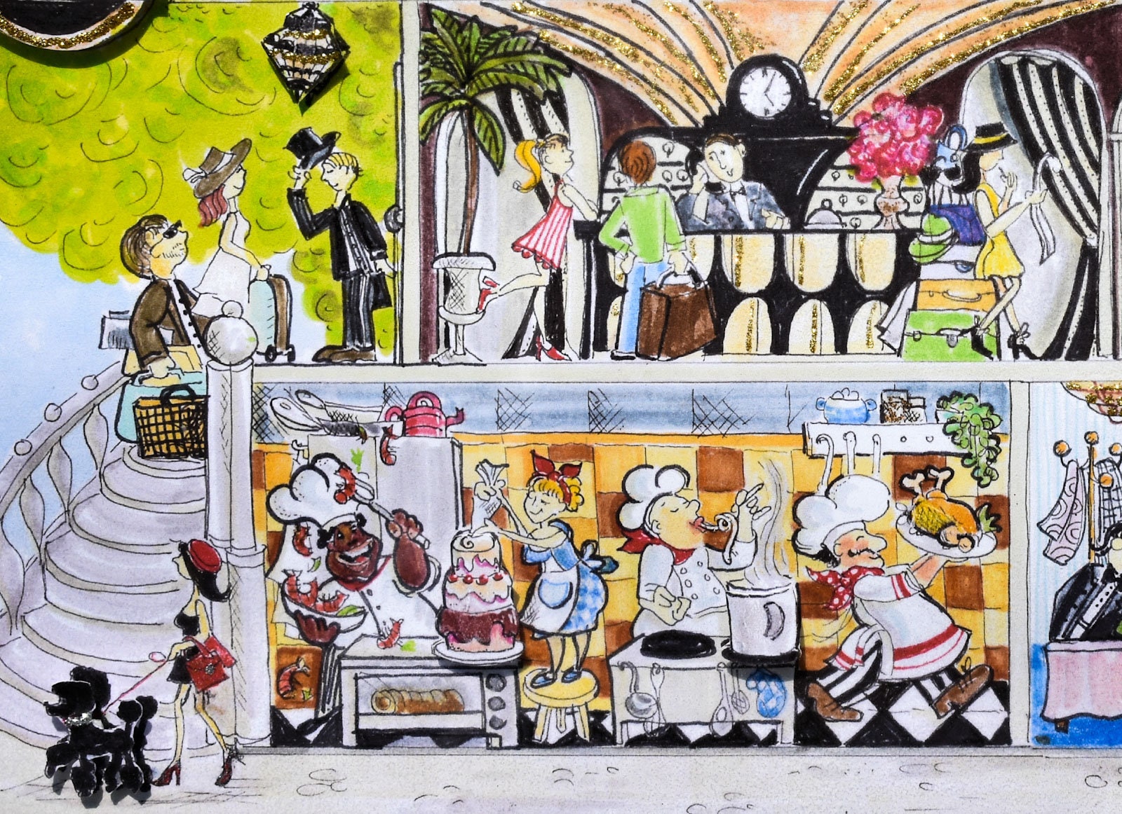 Gorgeously Beautiful 3D Hotel Hidden Object Picture in A2 Format With ...