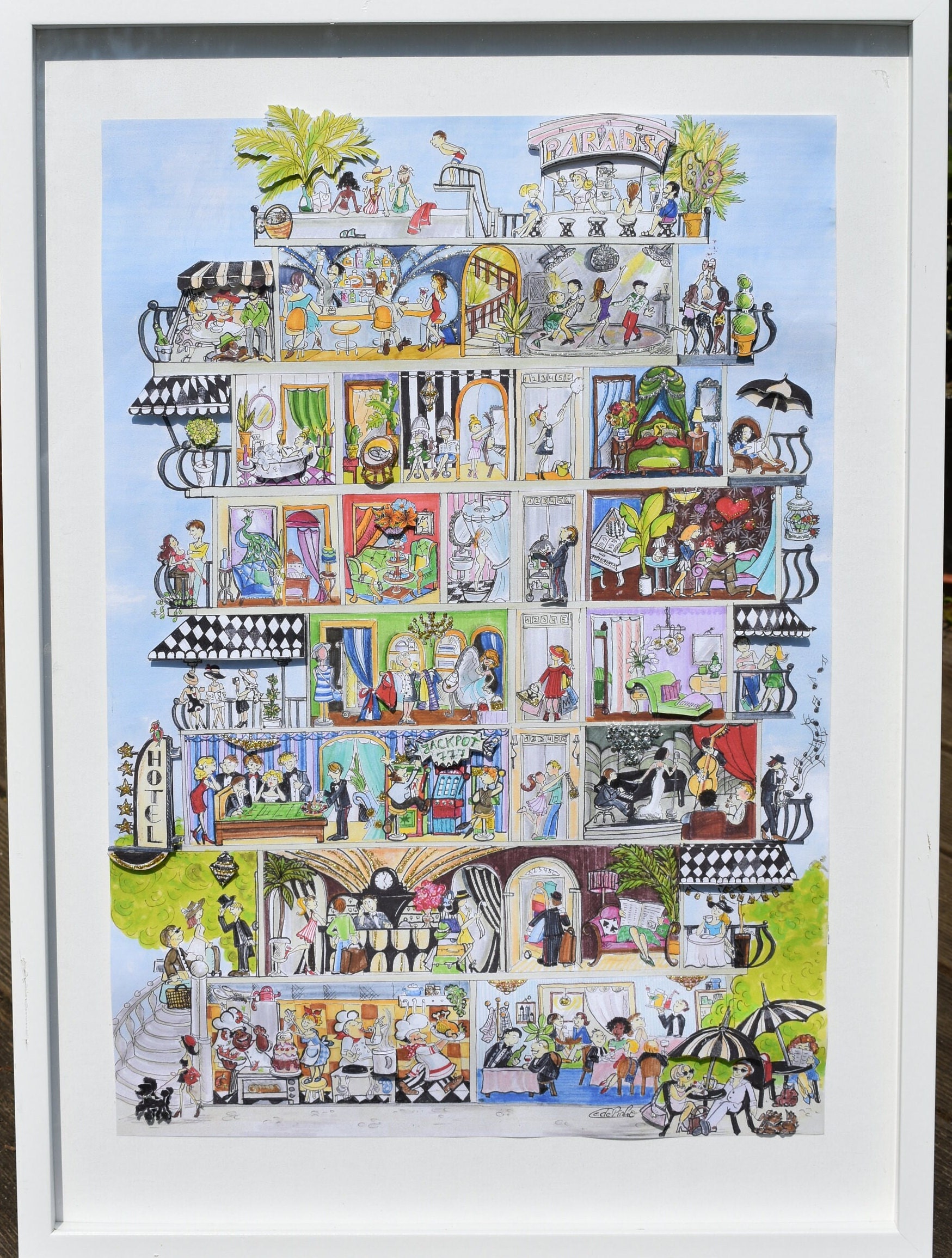 A Delightfully Beautiful 3D Hotel Hidden Object Picture in A2 Format ...
