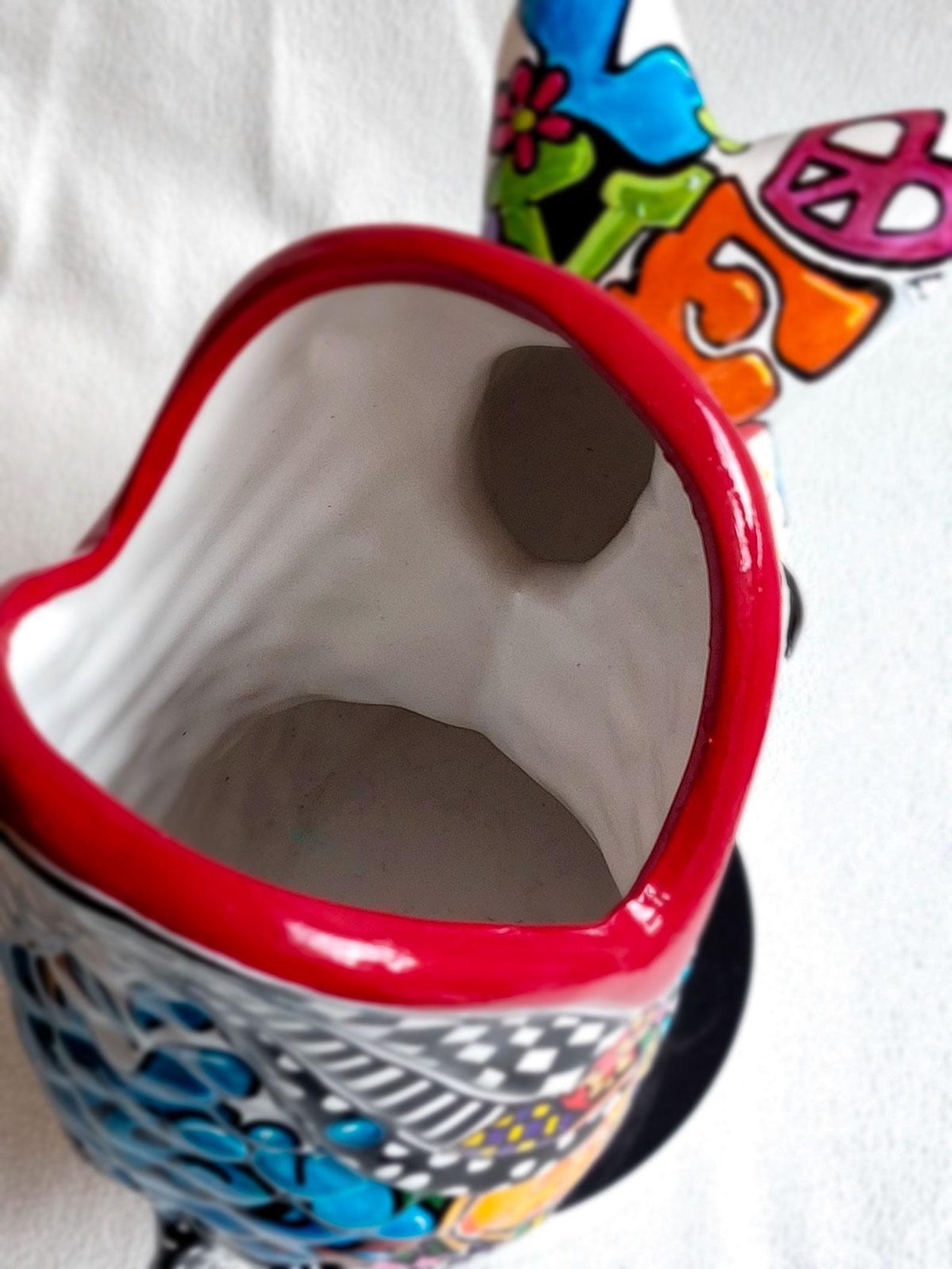 Fish Vase Pop Art Designer Vase Hand-painted Comic Design Fish Shape ...