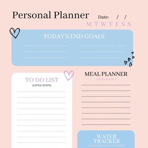 Pretty Pastel Personal Planner - Etsy