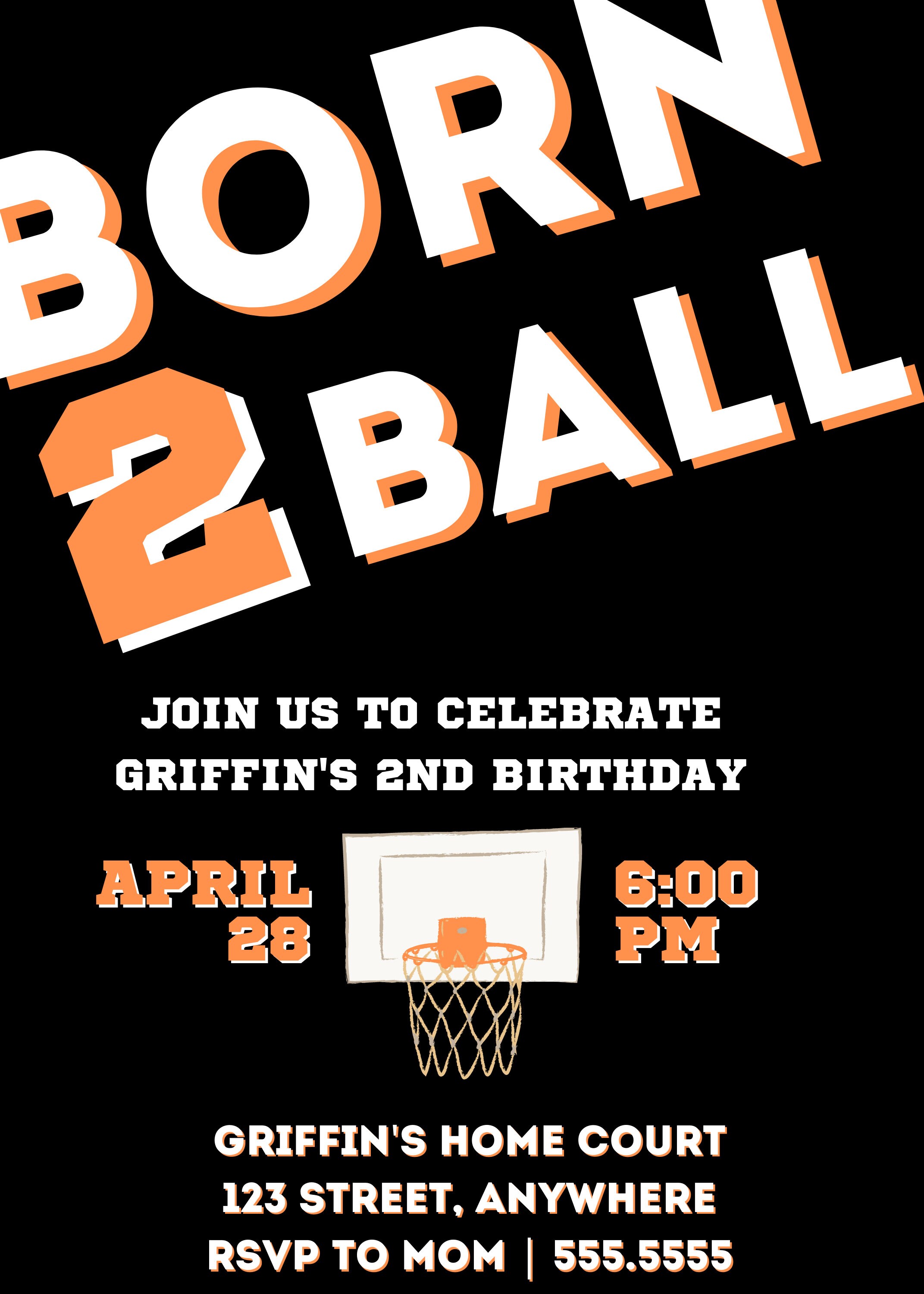 Born 2 Ball Birthday Party Invitation EDITABLE TEMPLATE Kids - Etsy Hong Kong