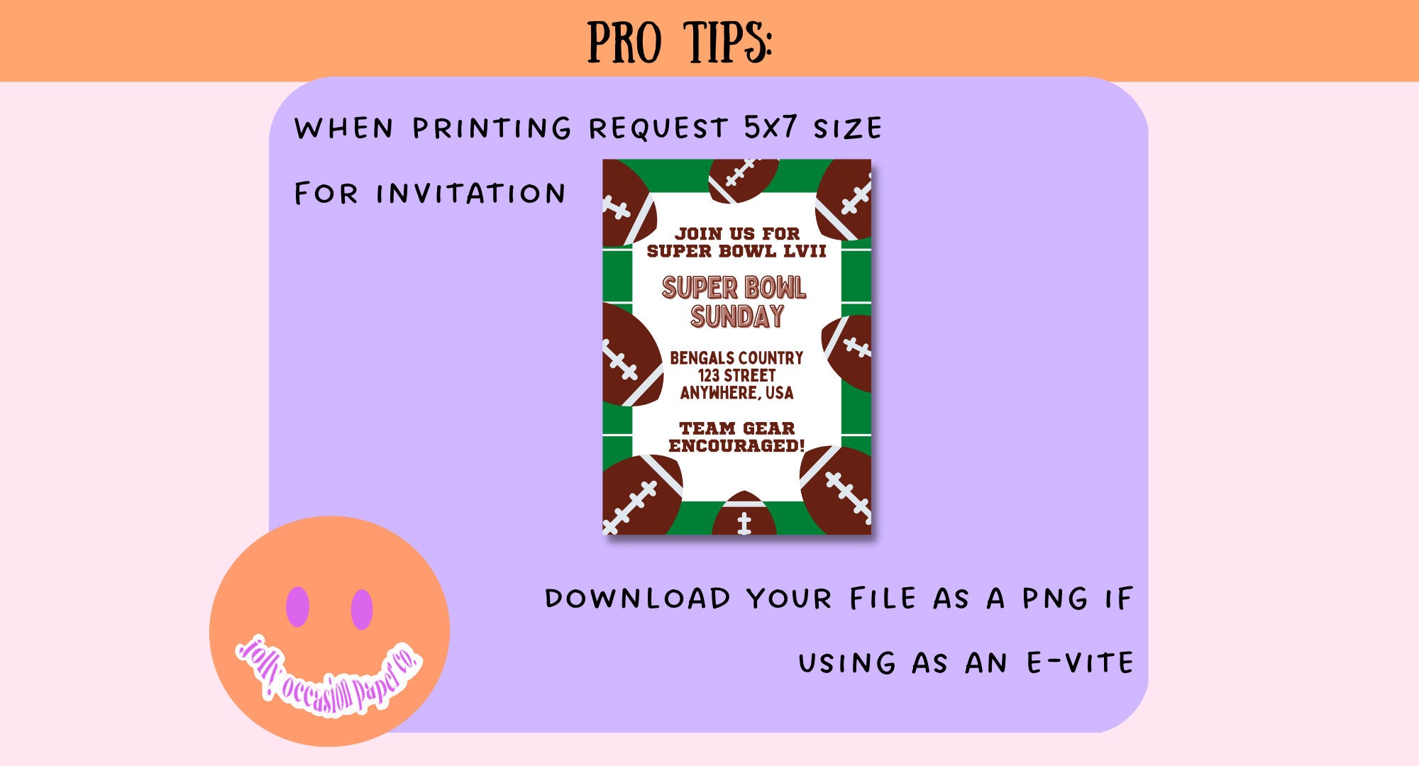 Football Super Bowl Party Invitation EDITABLE TEMPLATE, Super Bowl ...