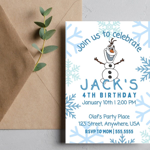 Olaf Birthday - Etsy