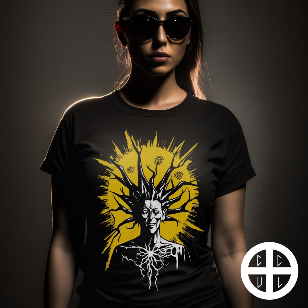 Pagan God T-shirt From Occult Fashion Featuring Abstract Pagan Figure ...