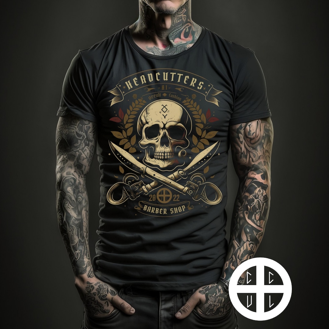 Barber T-shirt - Headcutters Barber Shop Unisex Tee With a Twist ...