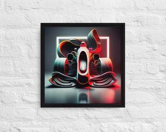 F1 Neon Poster - Etsy