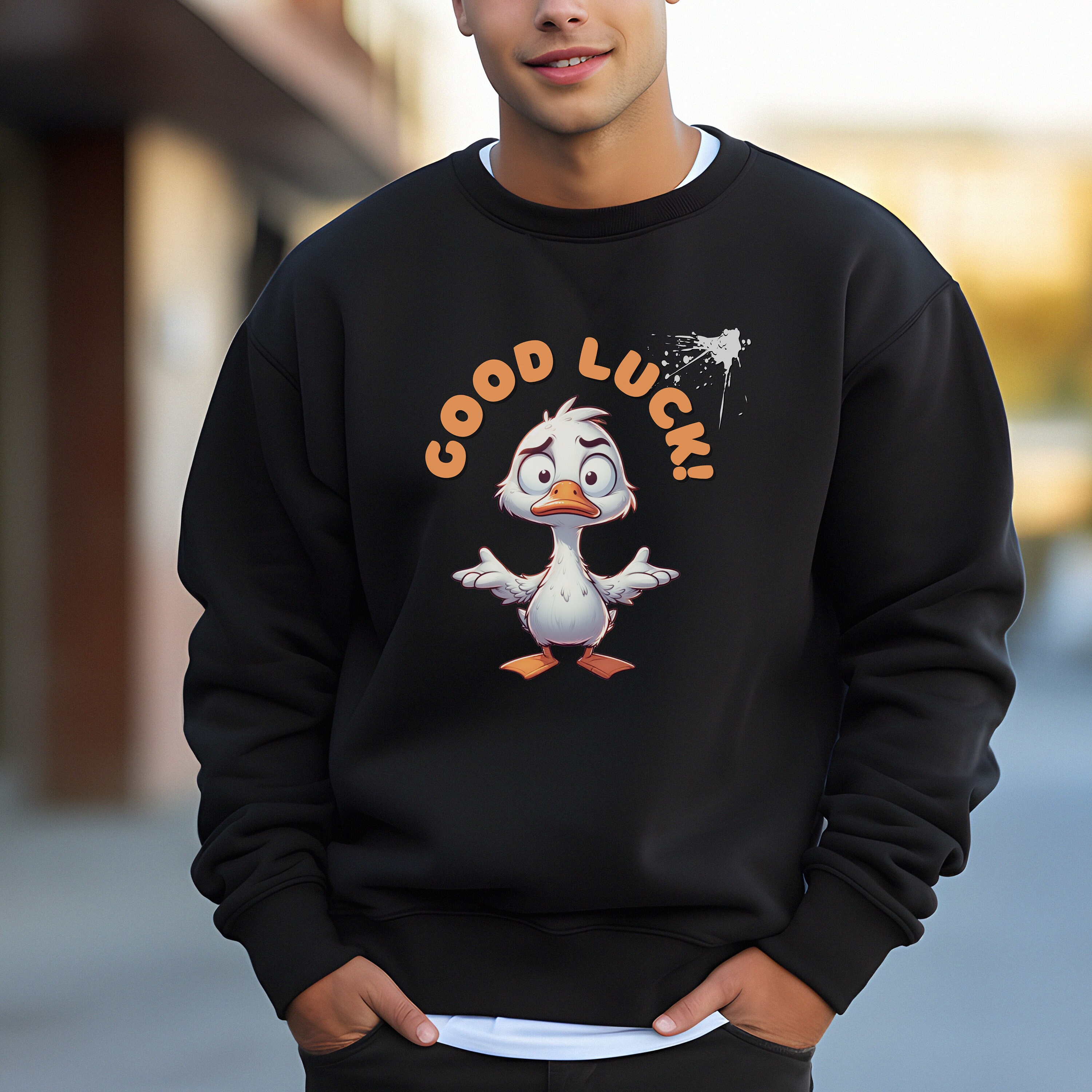 Good Luck Bird Poop Shirt, Silly Goose Sweatshirt, Funny Superstition ...
