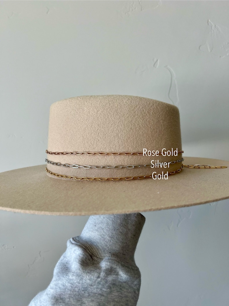 Paperclip Chain Hat Band - Etsy