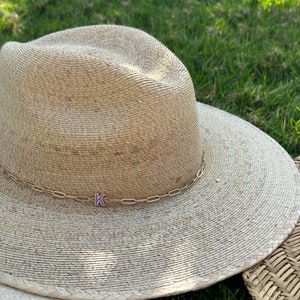 Initial Chain Hat Band - Etsy