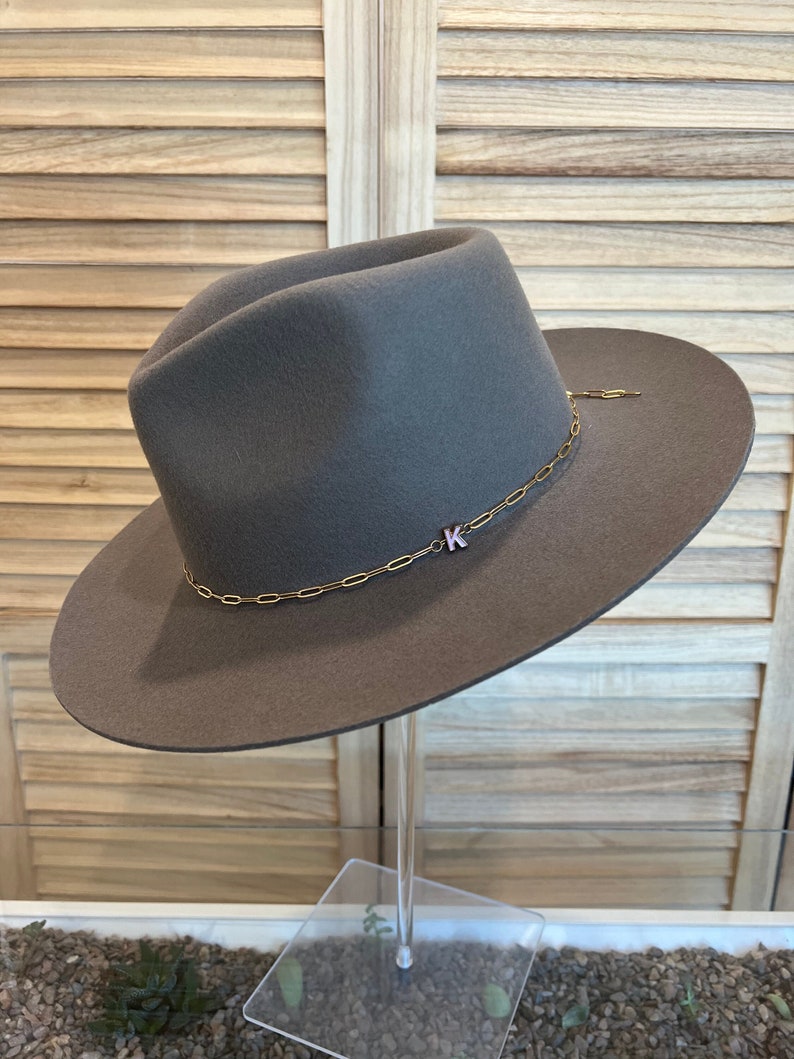 Initial Chain Hat Band - Etsy