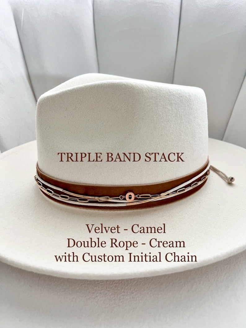 Initial Hat Band - Etsy