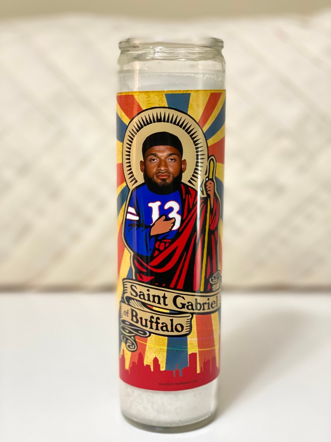 Football Player Prayer Candle / Buffalo / Gabe Davis - Etsy