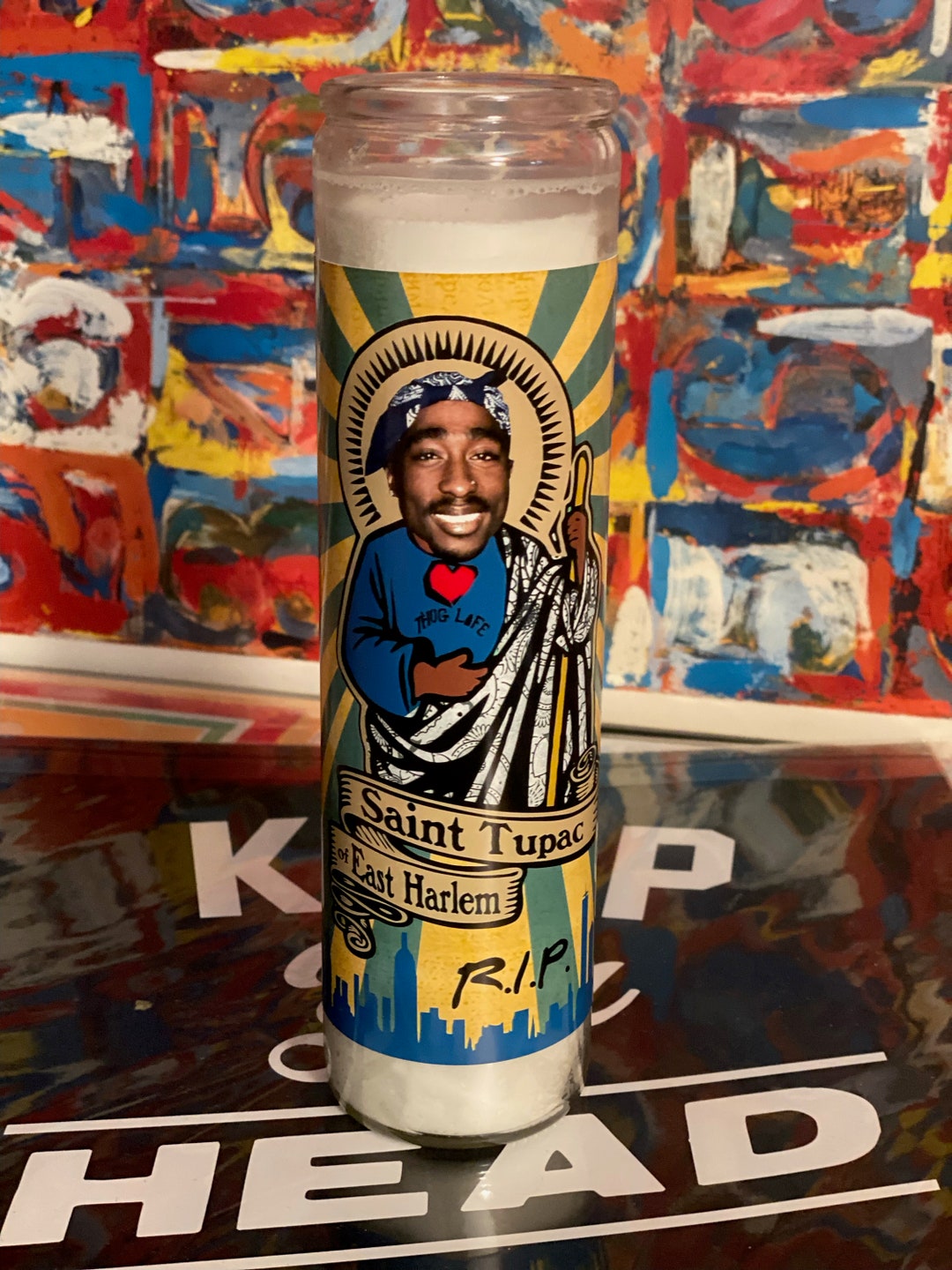 Tupac Prayer Candle / Rap / RIP / 2pac - Etsy