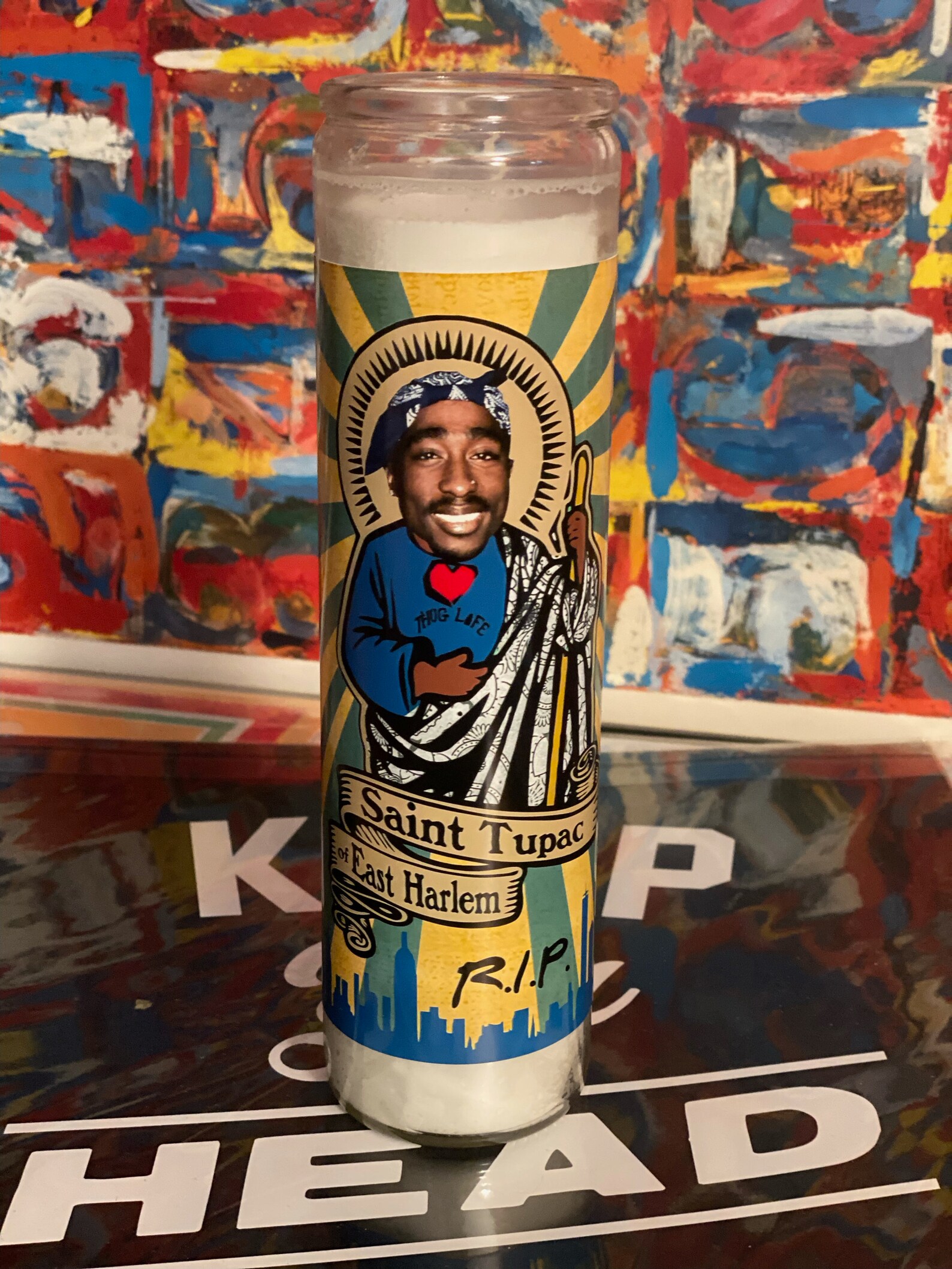 Tupac Prayer Candle / Rap / RIP / 2pac - Etsy