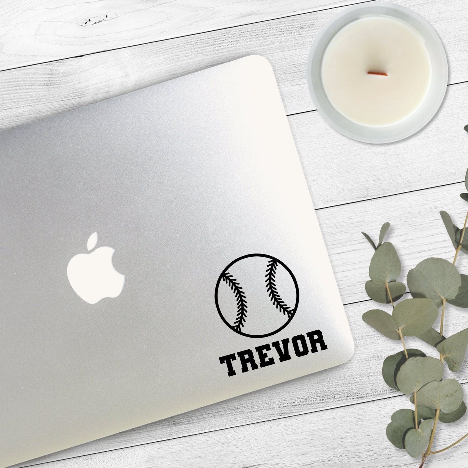 Custom Baseball Decal Water Bottle Decal Baseball Helmet Decal Kids ...