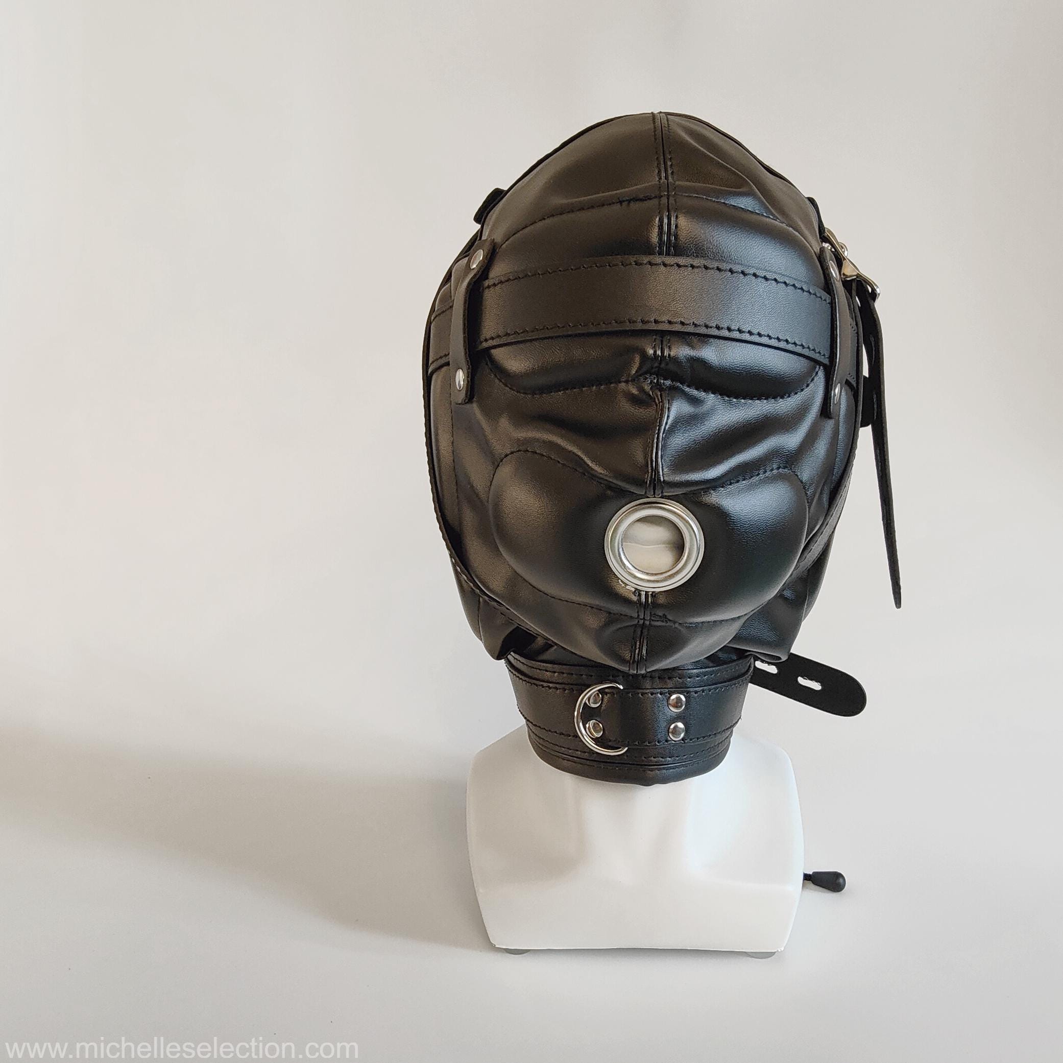 Mask for Maximum Restriction and Sensory Deprivation, Leather Bondage ...