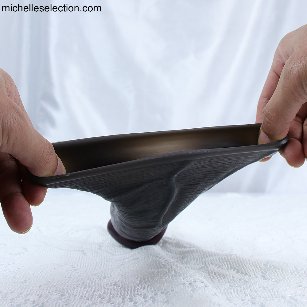 Black Realistic Penis Extender Sleeve Big Growth Real Silicone Dick Man ...