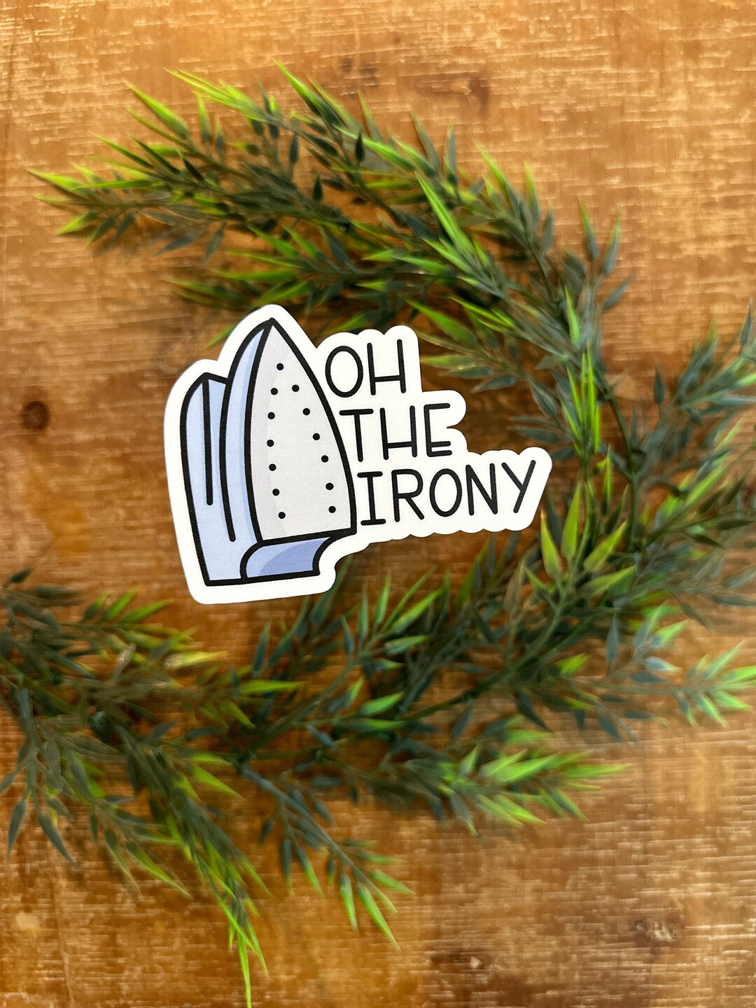 The Irony Waterproof Vinyl Sticker - Etsy