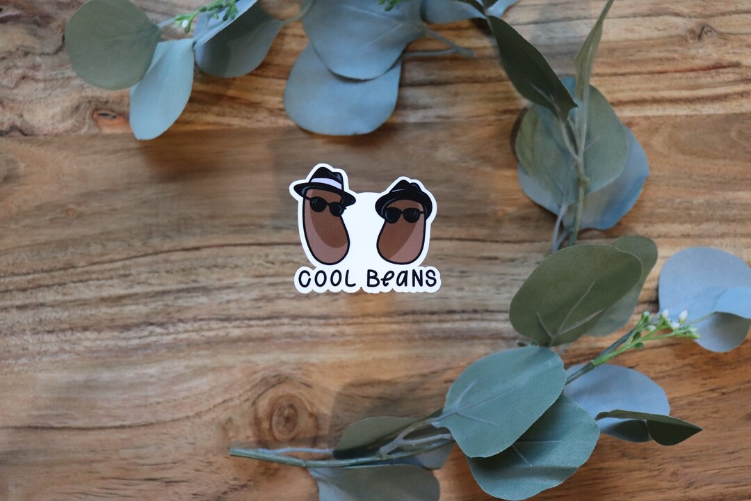 Cool Beans Waterproof Vinyl Sticker - Etsy