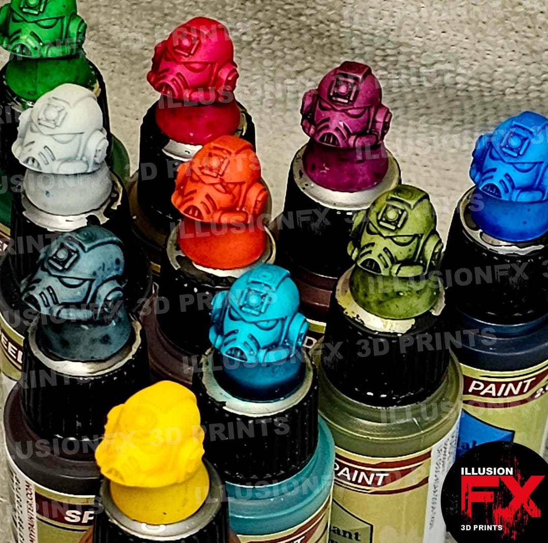 Space Helmet - 3D Printed Dropper Bottle Super Mini CAPS 17ml 18ml, to ...