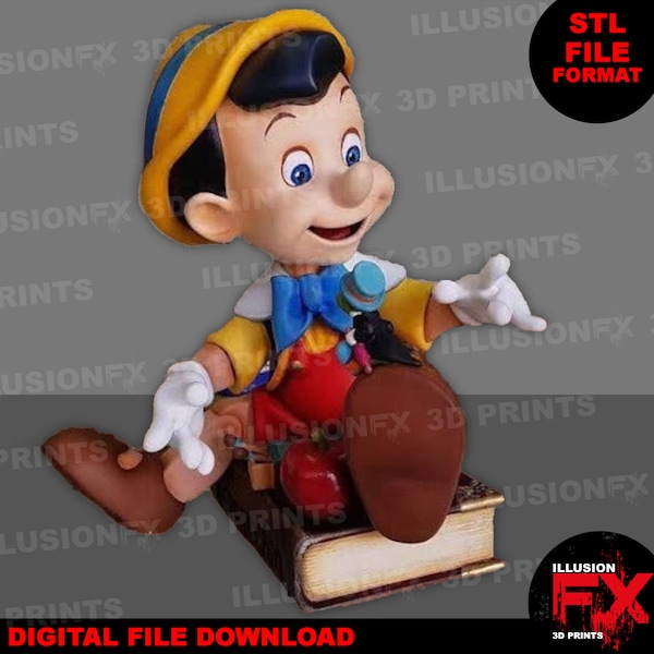 Pinocchio 3d Print File - Etsy