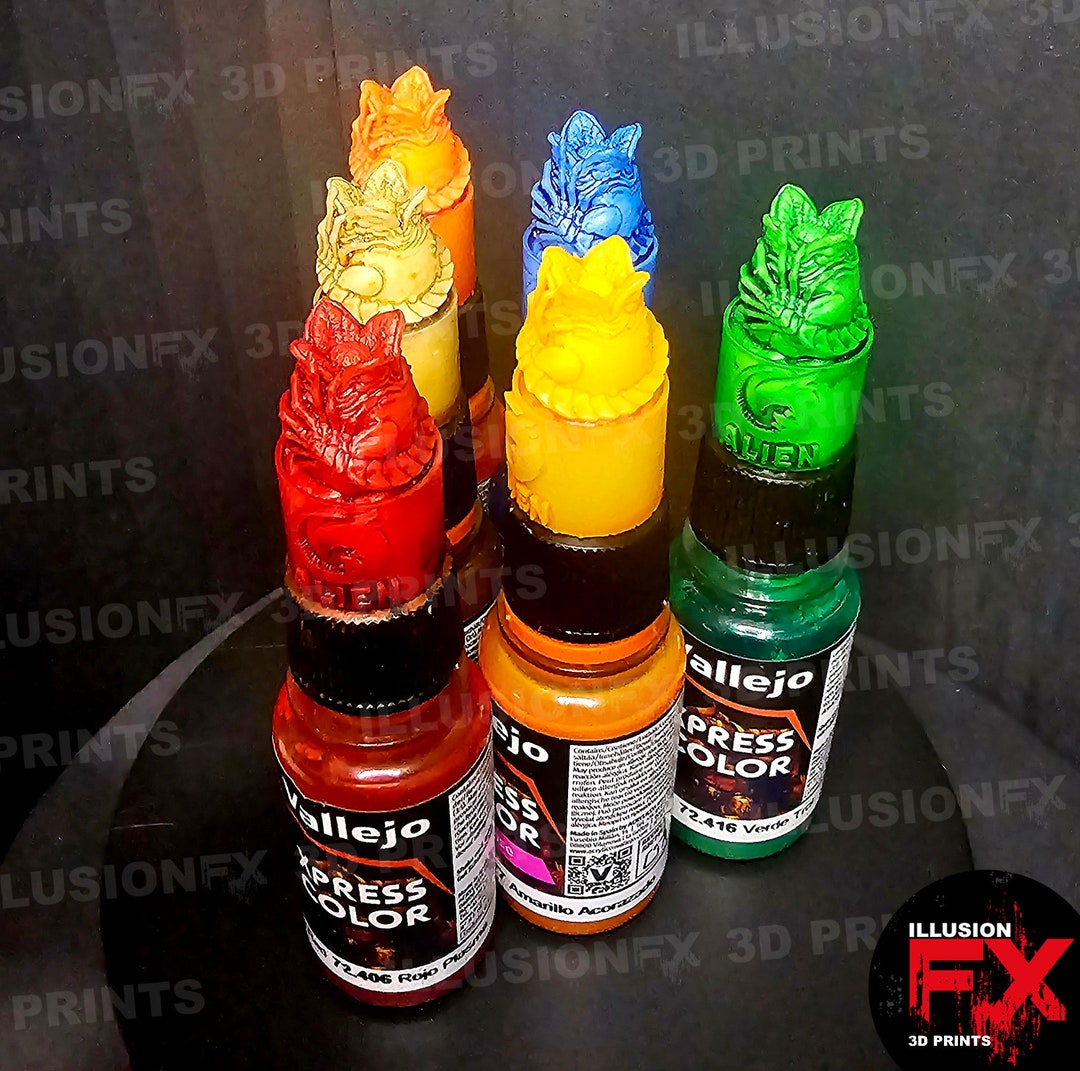 Alien Egg - 3D Printed Dropper Colour Swatch Half CAPS, to Fit NEW ...