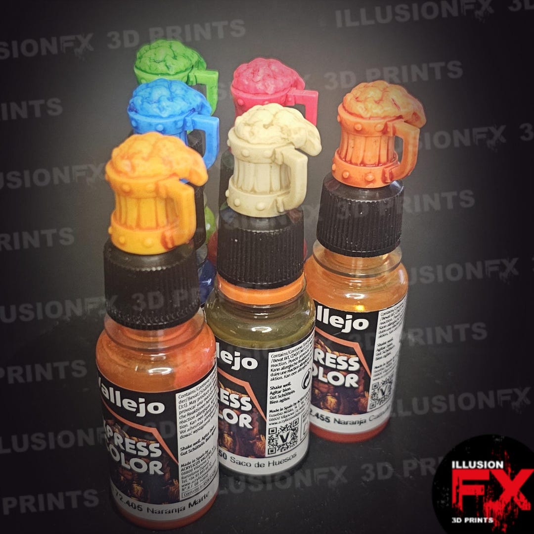 Grog Beer Mug 3D Printed Dropper Swatch Super Mini CAPS, Fit NEW ...