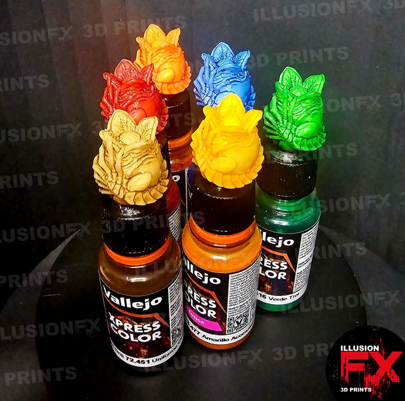 Alien Egg - 3D Printed Dropper Swatch Super Mini CAPS, to Fit NEW ...